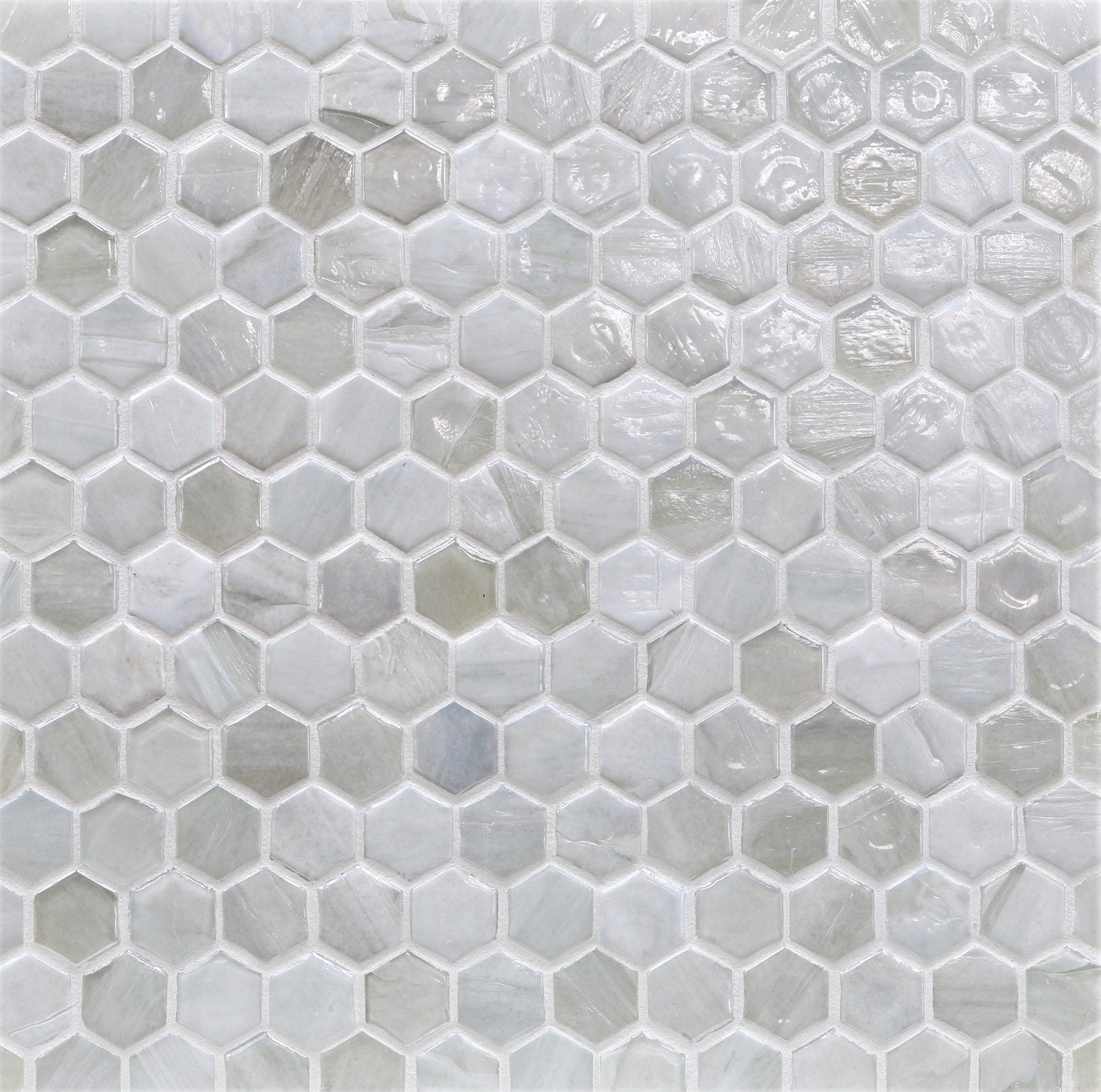 Agate Hexagon Mosaic Glass Tile