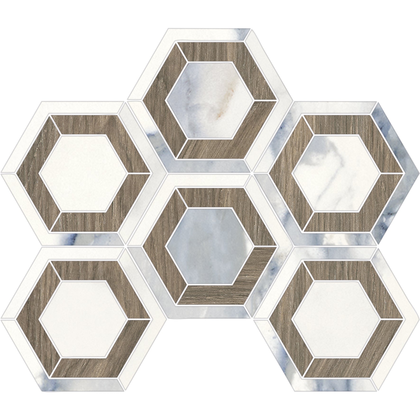 Corsica Evo Hex Mosaic Porcelain Tile