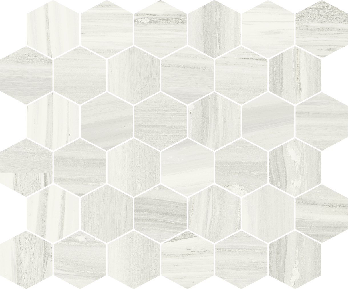 Element 2" Hexagon Matte Mosaic Tile