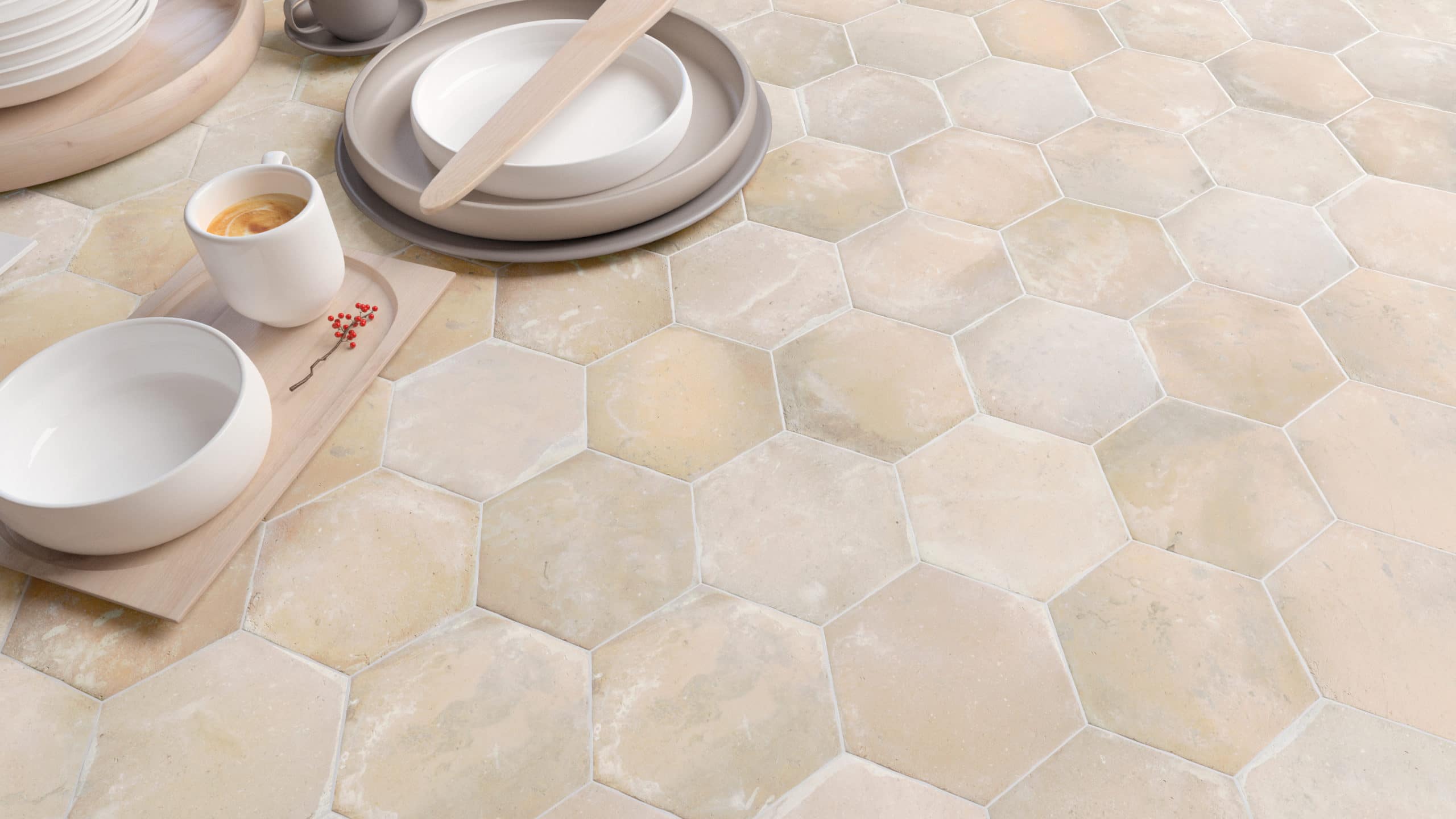Cottage 5.5x6.3 Hexagon Porcelain Tile
