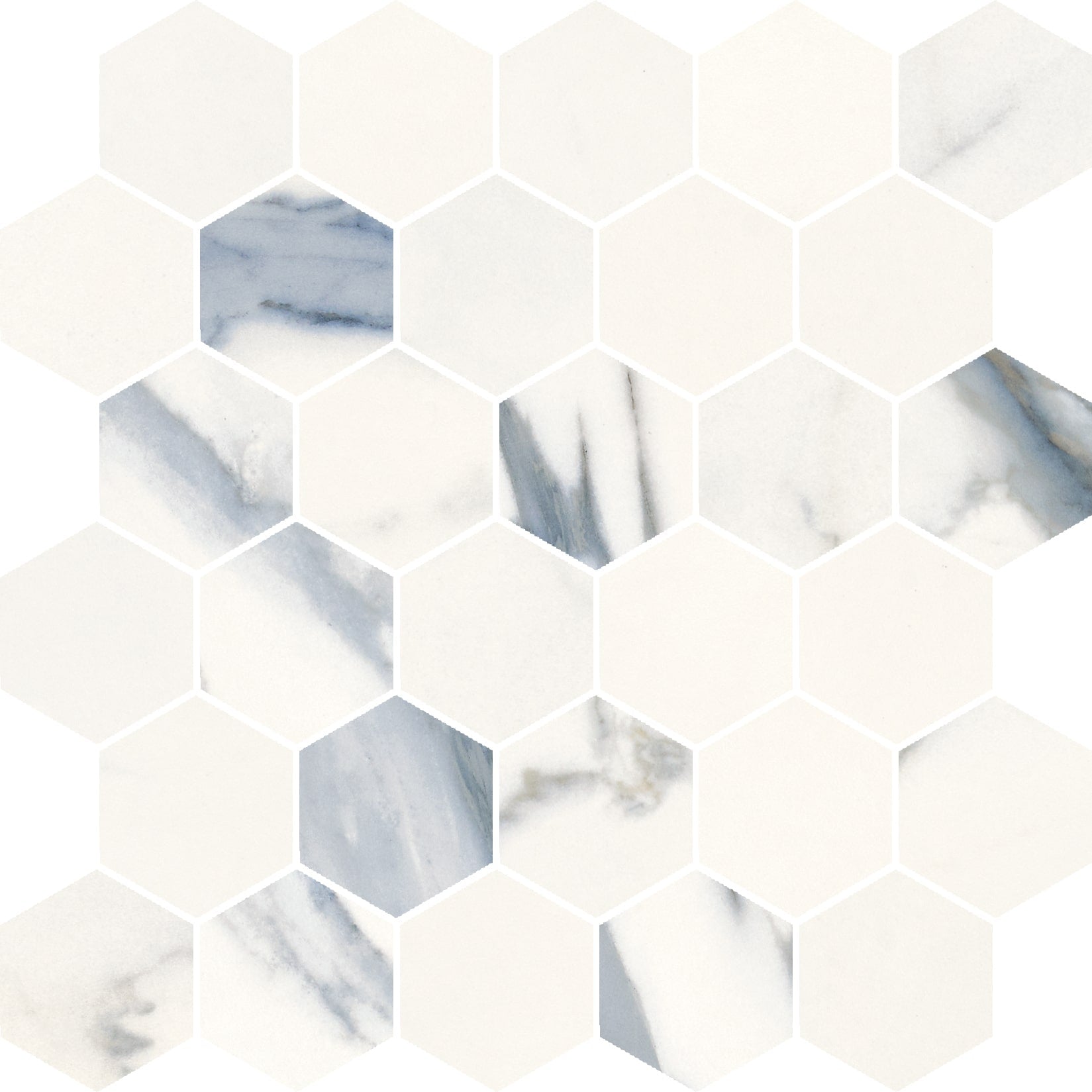 Milan 2" Hexagon Matte Mosaic Porcelain Tile